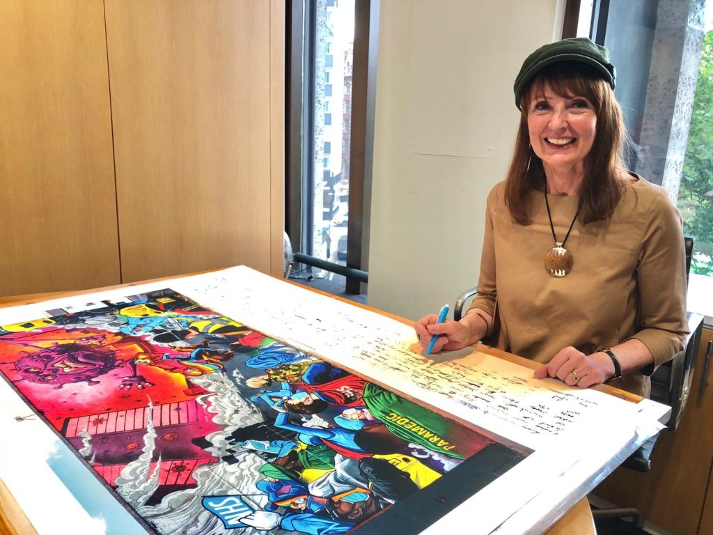 St Basils Chief Executive supports Forward in Unity artwork depicting ...